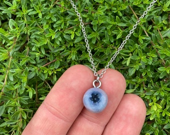 Blueberry Pendant Necklace - Etsy