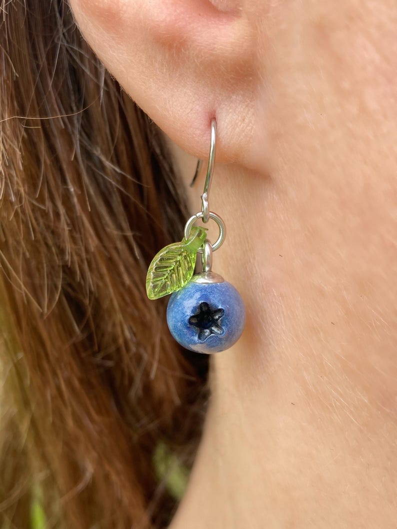 Blueberry Jewelry Set - Etsy