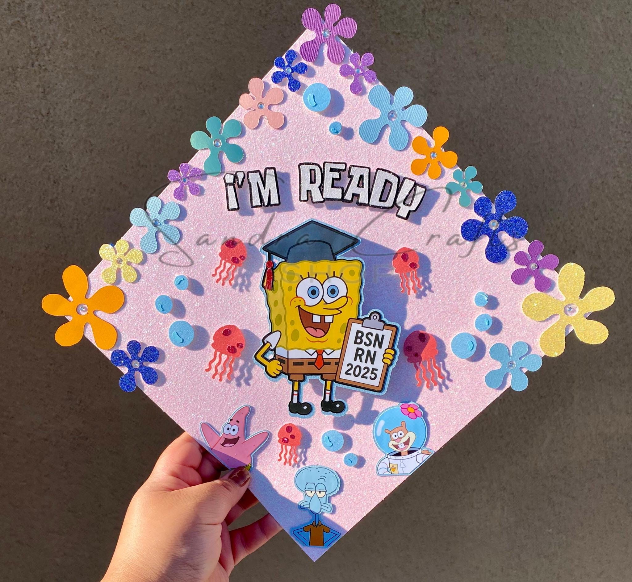 Graduation Cap Topper “I’M READY!” BSN RN Class of 2026 Nursing Grad ...