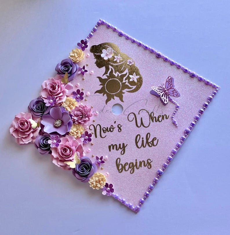 Personalized Purple Princess Graduation Cap Topper | Class of 2026 ...