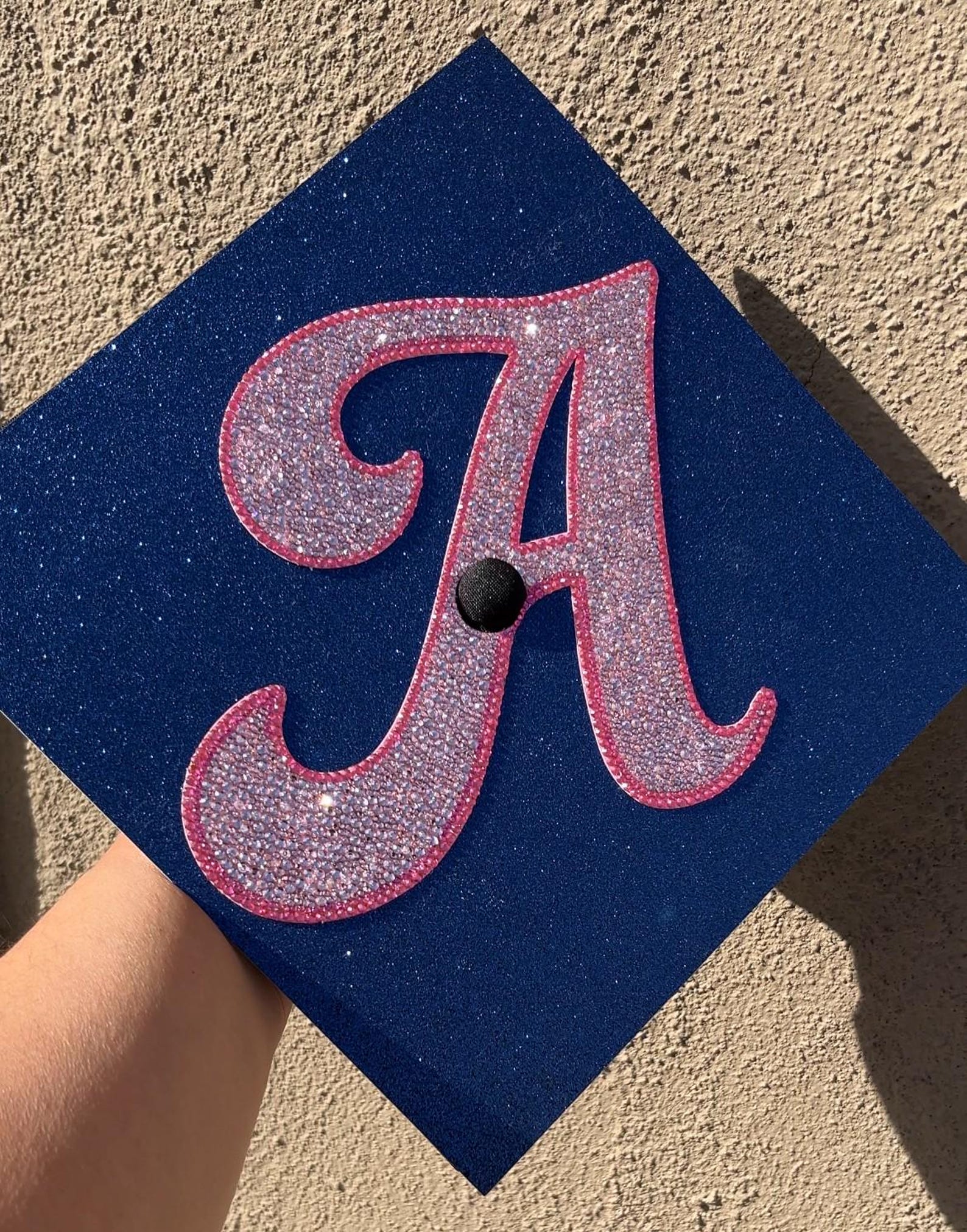 Custom Rhinestone Graduation Cap Topper: Sparkly Grad Hat, Personalized ...