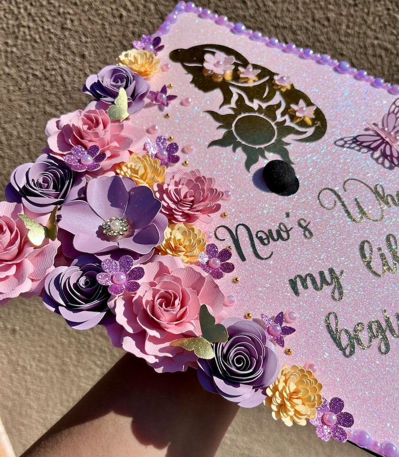 Personalized Purple Princess Graduation Cap Topper | Class of 2026 ...