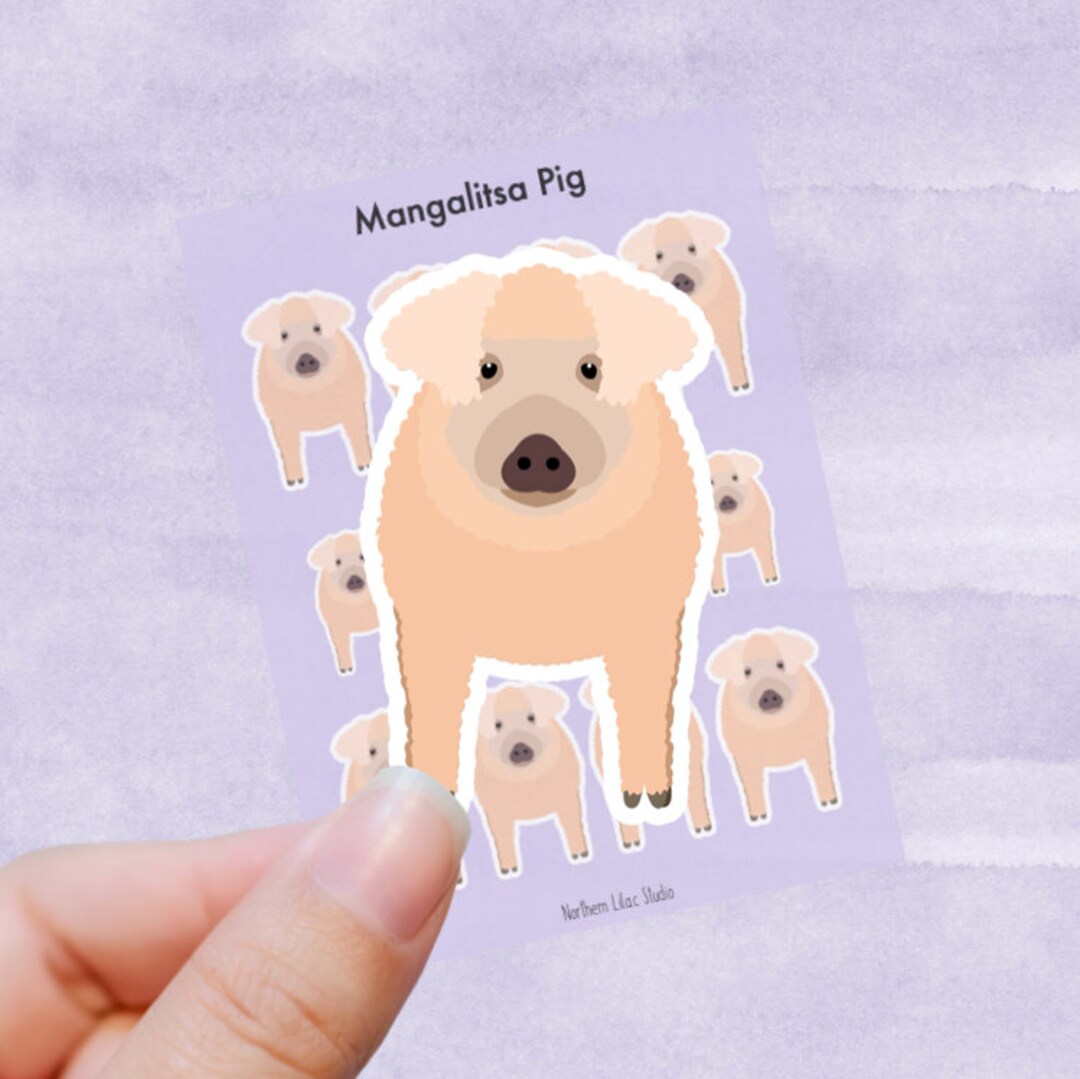 Mangalitsa Pig Vinyl Sticker Sheet - Etsy