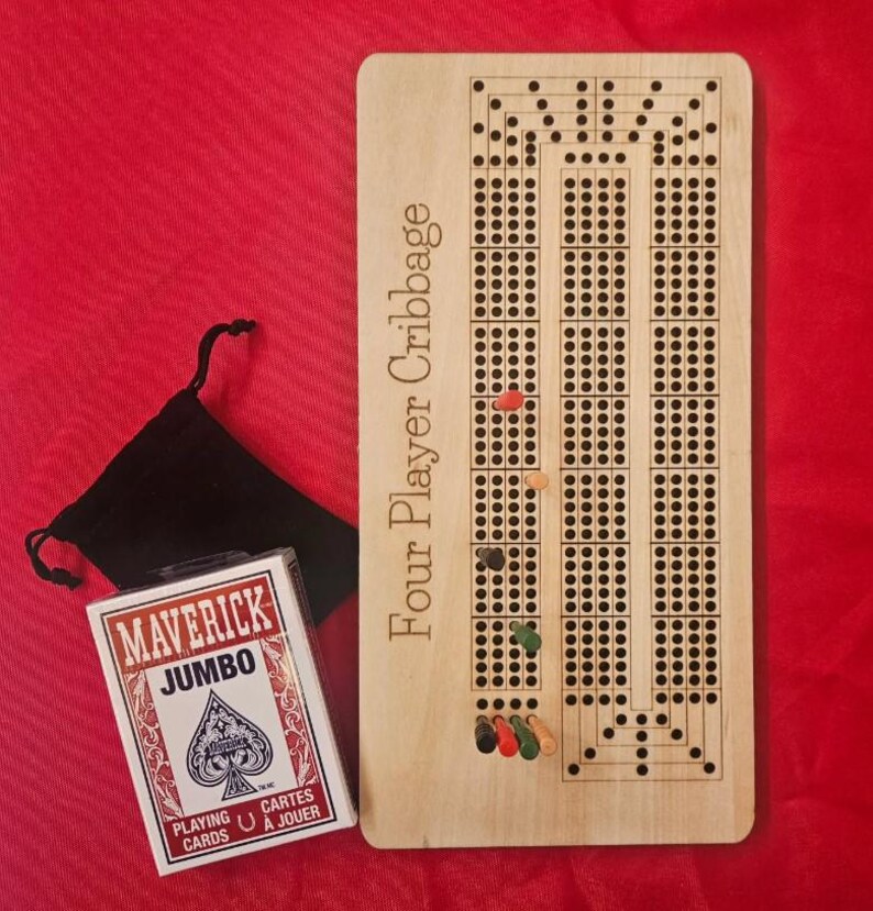 4 Player Cribbage Board SVG File: Laser Cut Design (digital File) - Etsy