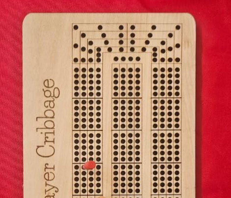 4 Player Cribbage Board SVG File: Laser Cut Design (digital File) - Etsy