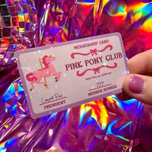 Pink Pony Club Chappell Roan Inspired Sparkles Holographic Sticker - Etsy