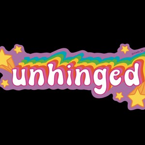 Unhinged Colorful Bumper Magnet - Etsy