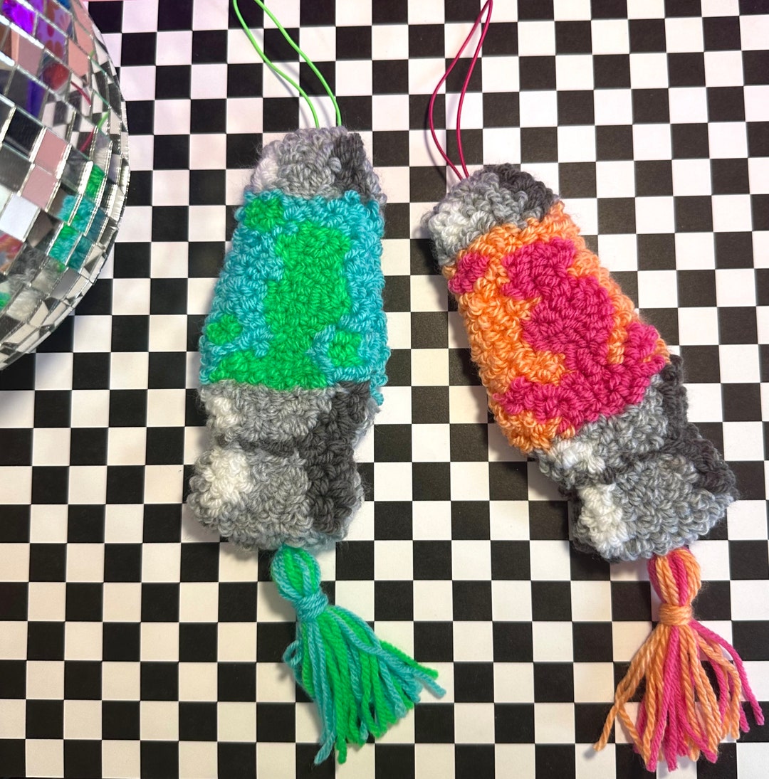 Handmade Custom Lava Lamp Punch Needle Car Charm - Etsy