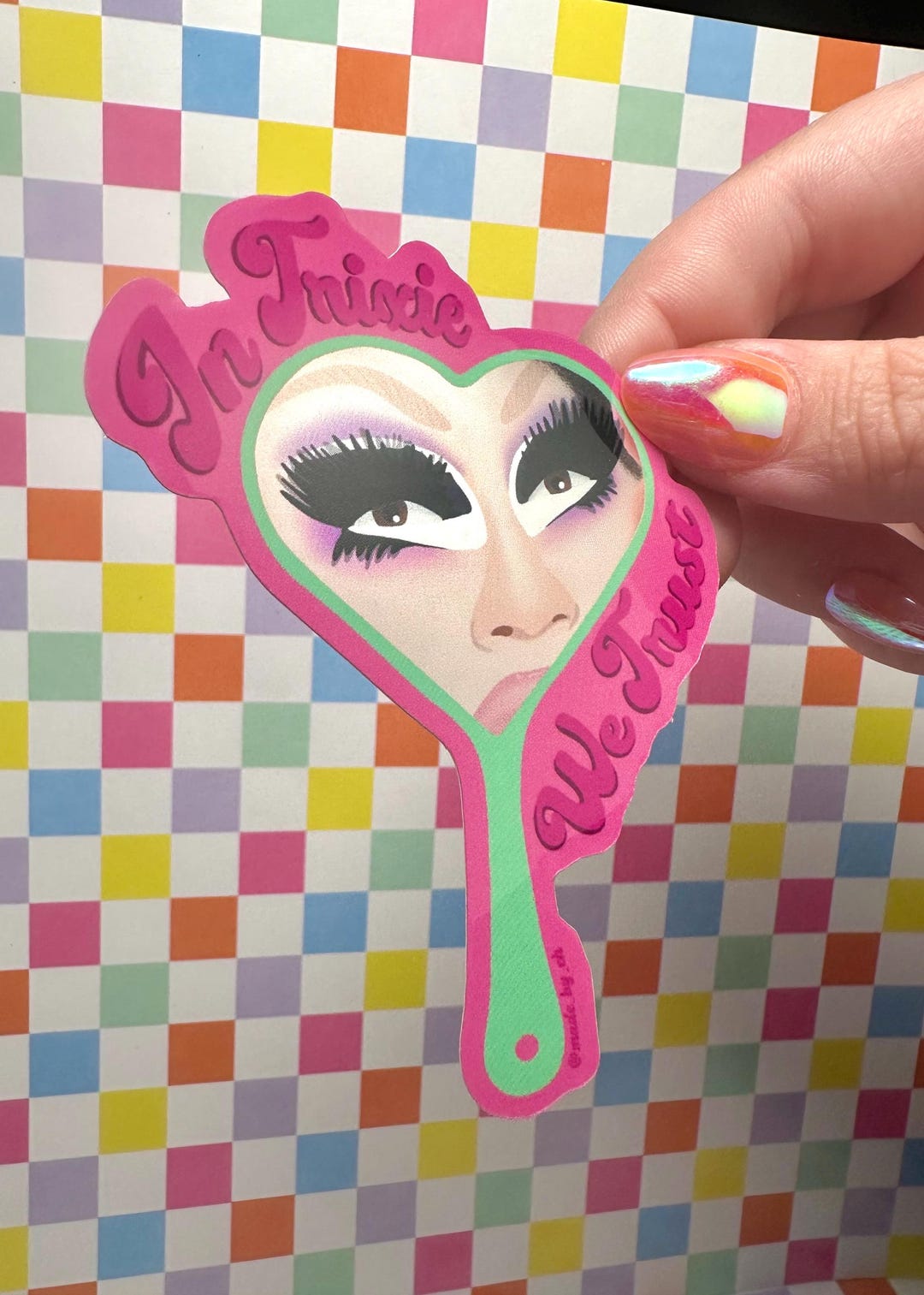 In Trixie We Trust, Trixie Drag Inspired Reflective Heart Mirror ...