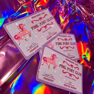 Pink Pony Club Chappell Roan Inspired Sparkles Holographic Sticker - Etsy