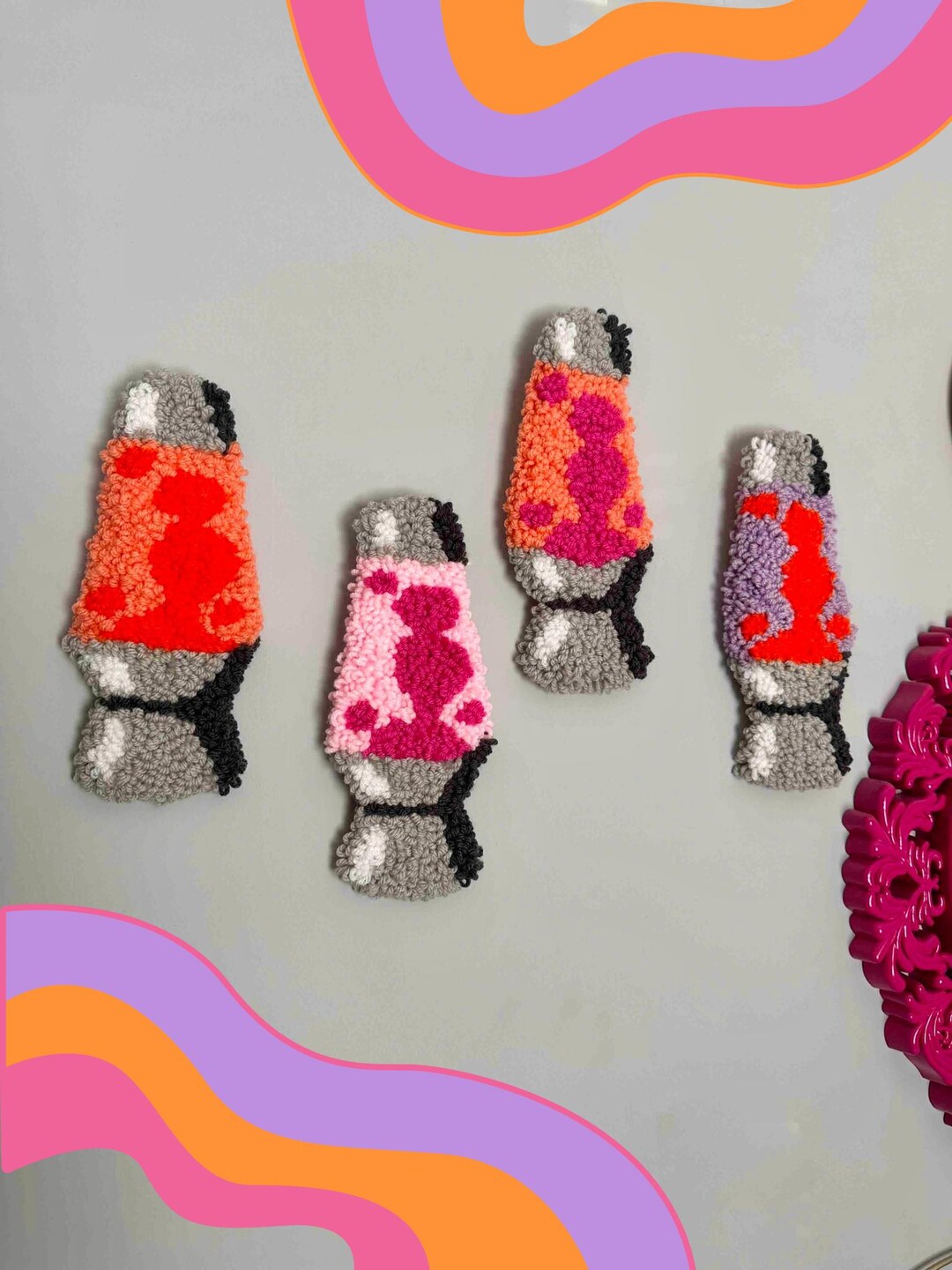 Custom Lava Lamp Punch Needle Wall Hanging - Etsy