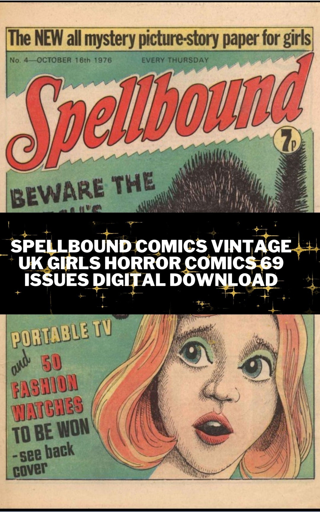 Spellbound Comics Vintage Uk Girls Horror Comics 69 Issues Digital Download-cbr Format - Etsy