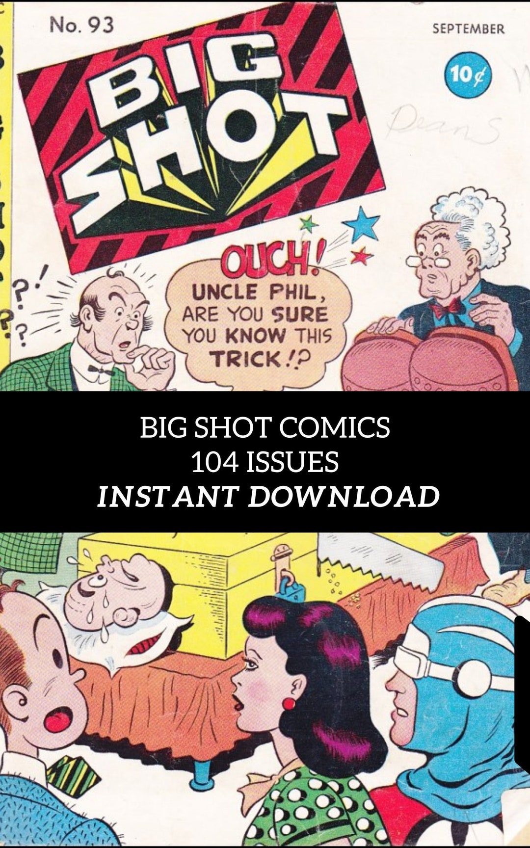 Big Shot Comics Vintage Us Comics 104 Issues Golden Age Digital ...