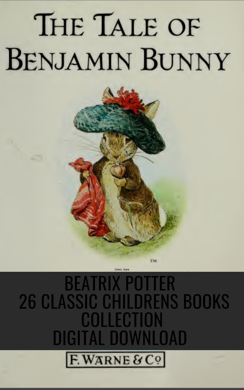 Beatrix Potter 26 Classic Children's Books Peter Rabbit, Benjamin Bunny ...