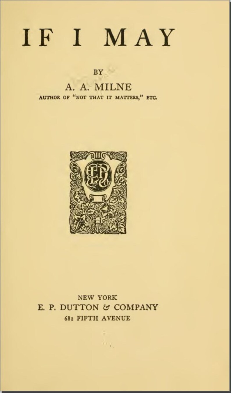 A.A. Milne 13 Children's Books Digital Download Enter the Enchanting ...