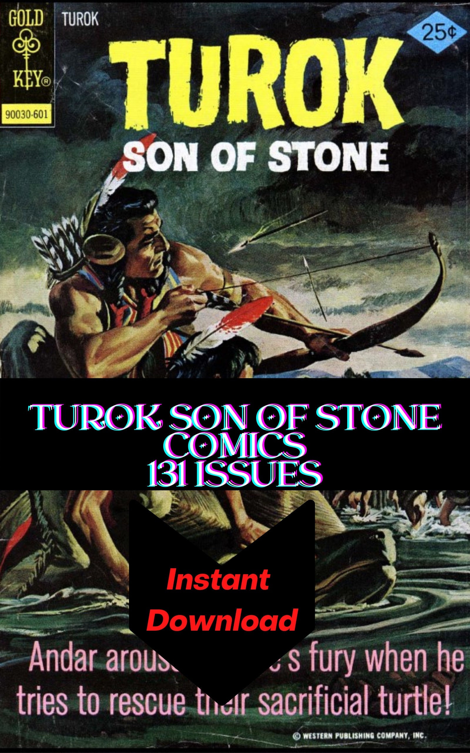 Turok Son of Stone Comics Vintage Us Comics 131 Issues + Giant 1 ...