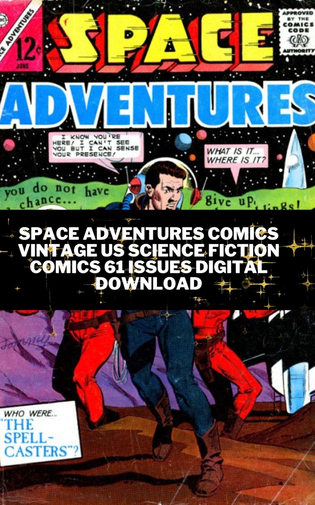 Space Adventures Comics Vintage Us Science Fiction Comics 61 Issues ...