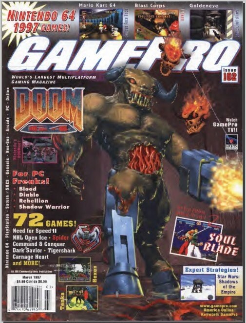 Gamepro Magazine 124 Issues - Vintage Gaming Publication Collection ...