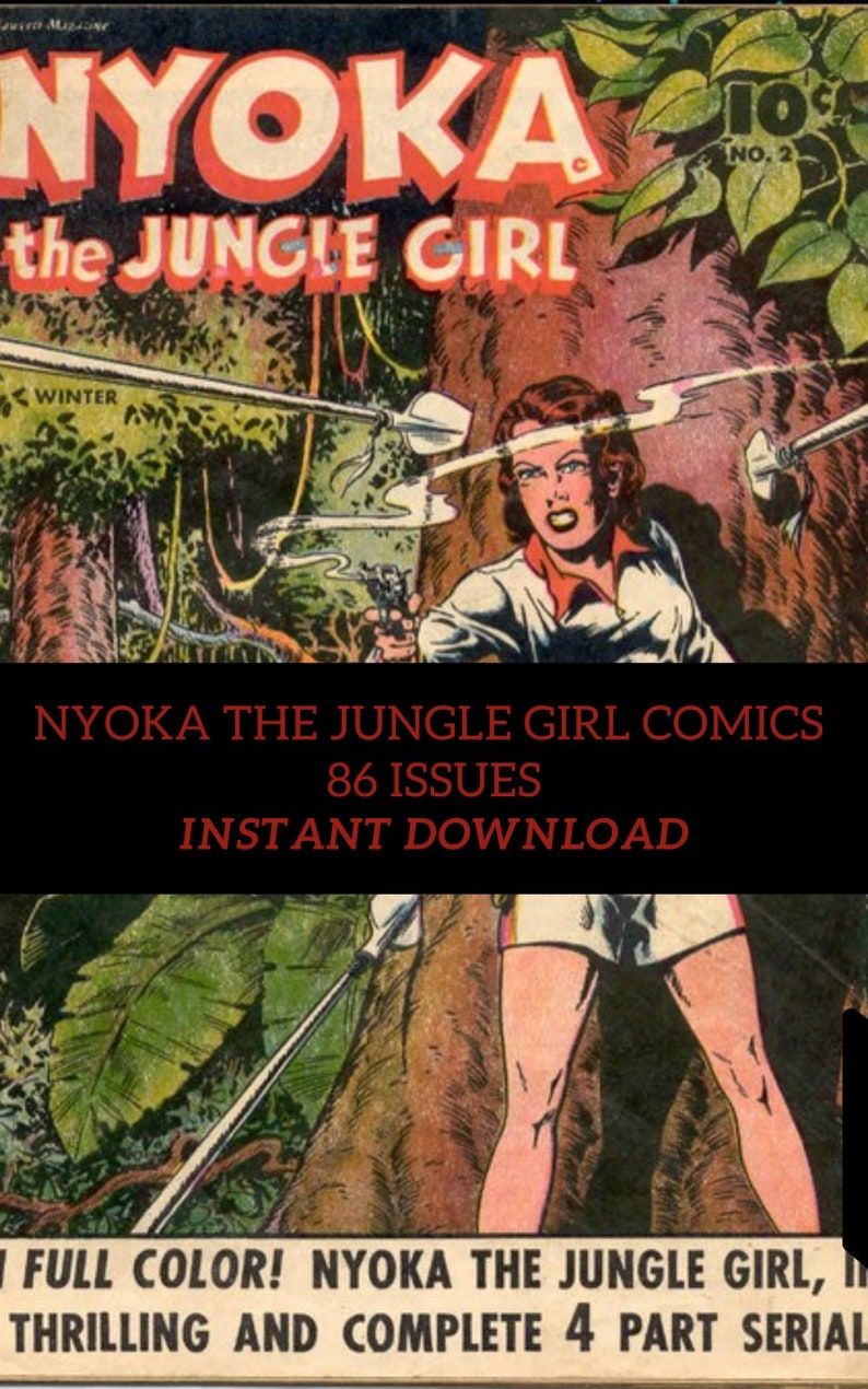 Nyoka the Jungle Girl 86 Issues - Vintage Adventure Comics - Digital Download-cbr Format - Etsy