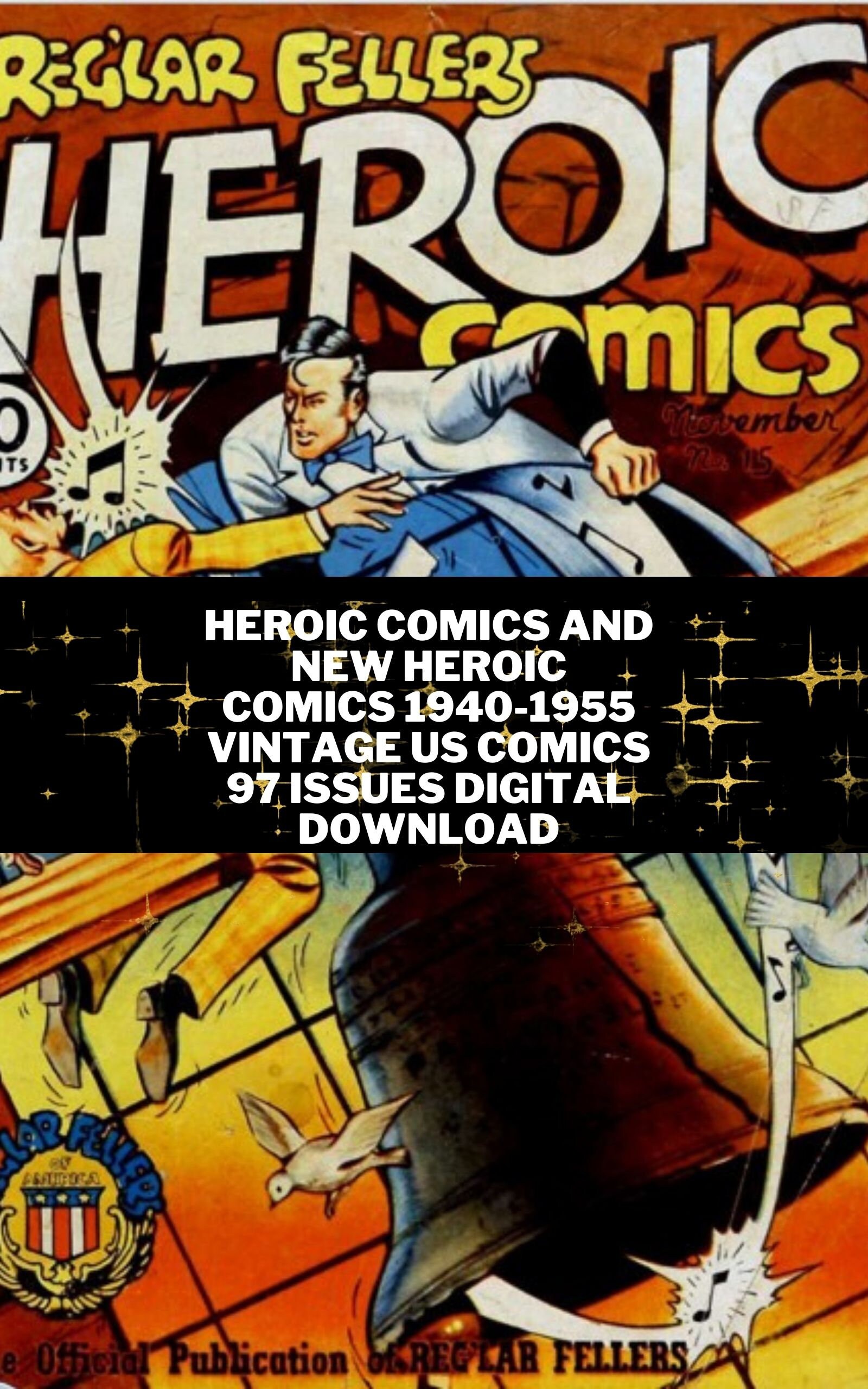 Heroic Comics and New Heroic Comics 1940-1955 Vintage Us Comics 97 ...