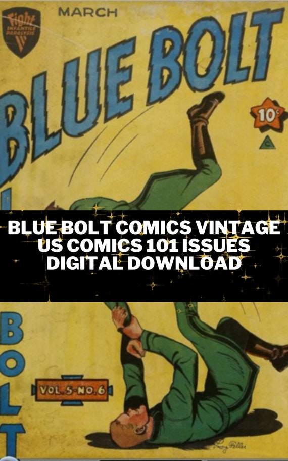 Blue Bolt Comics Vintage Us Comics 101 Issues Digital Download - Etsy