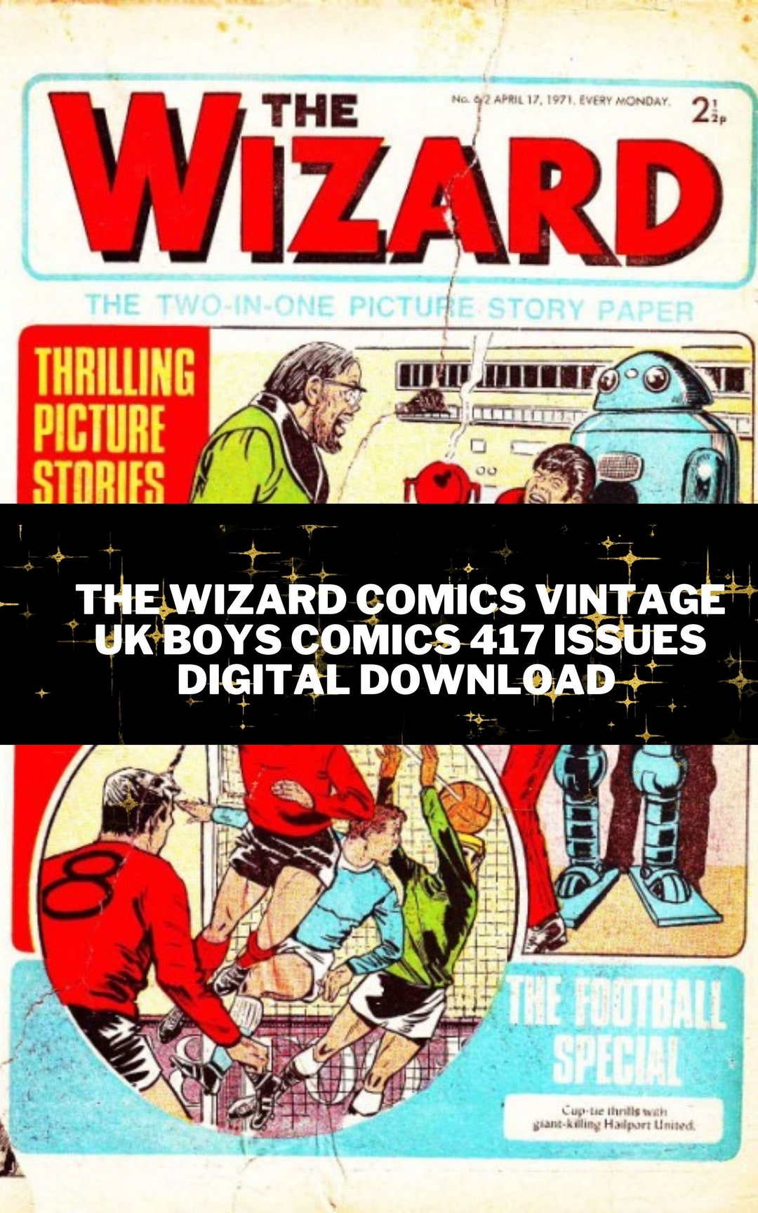 The Wizard Comics Vintage Uk Boys Comics 417 Issues Digital Download ...
