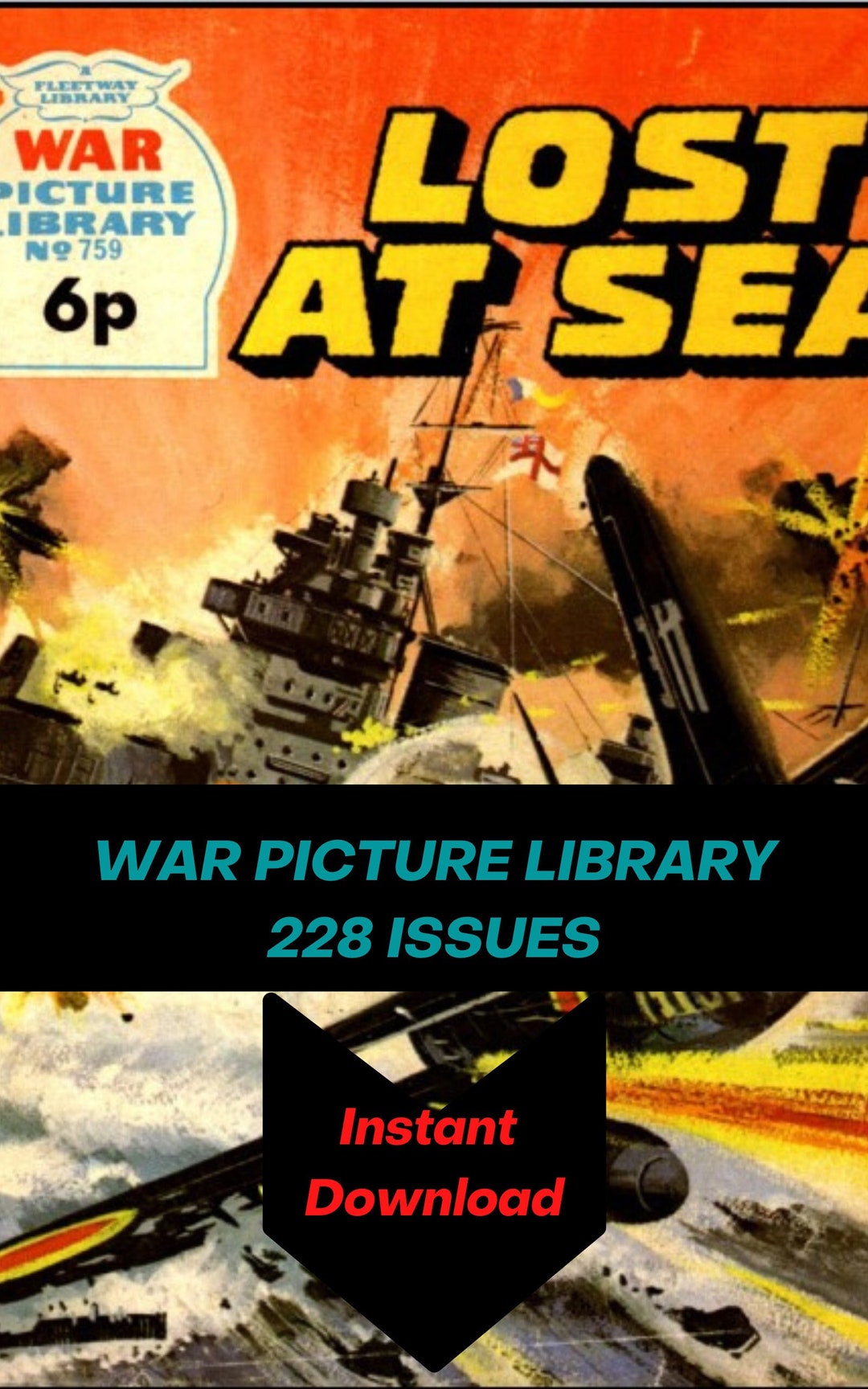 War Picture Library Comics 228 Issues Digital Download Vintage Military ...