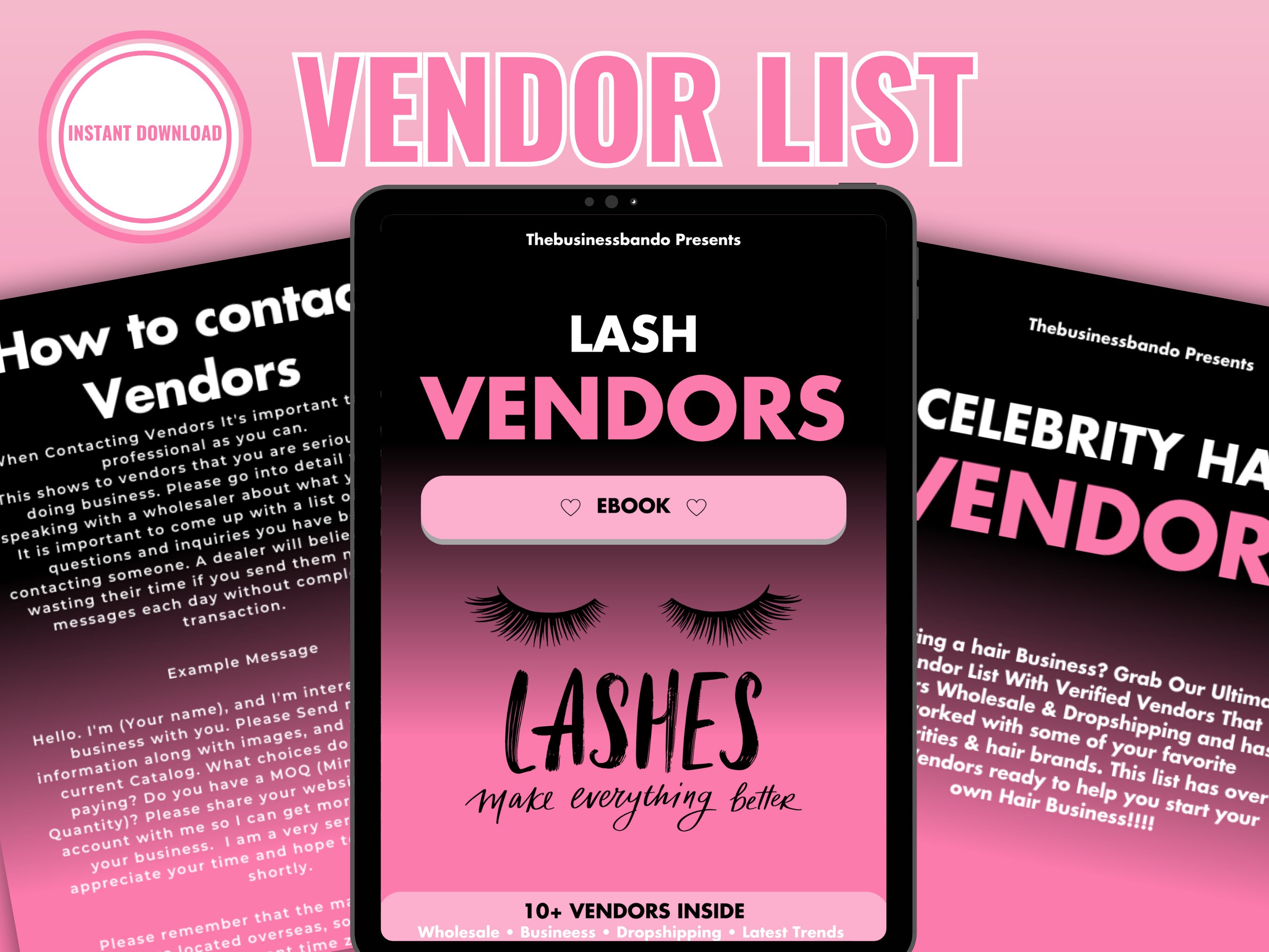Lash Vendor List, Verified Vendor List, Vendor List, Ultimate Lash ...