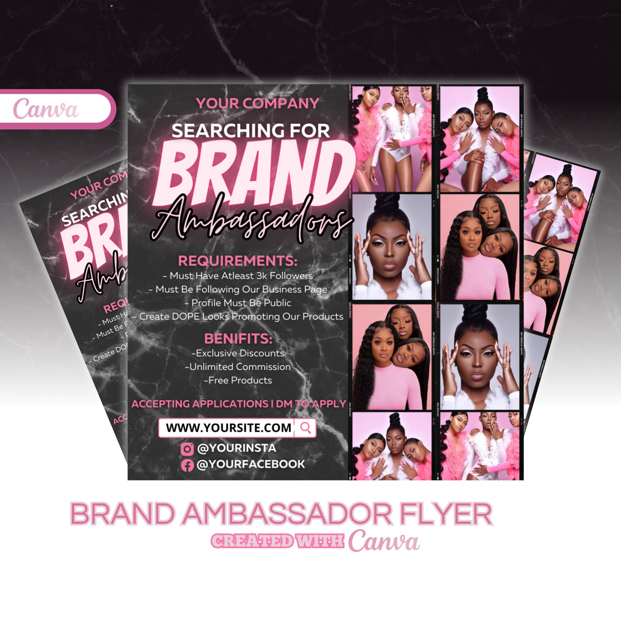 DIY Brand Ambassador Flyer Vol 2. Media Flyer, Instagram Flyer, Brand ...