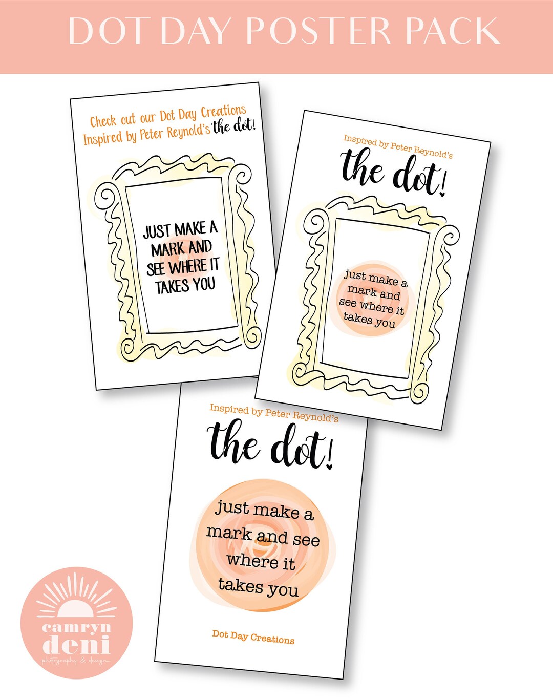 Dot Day Poster Pack - Etsy