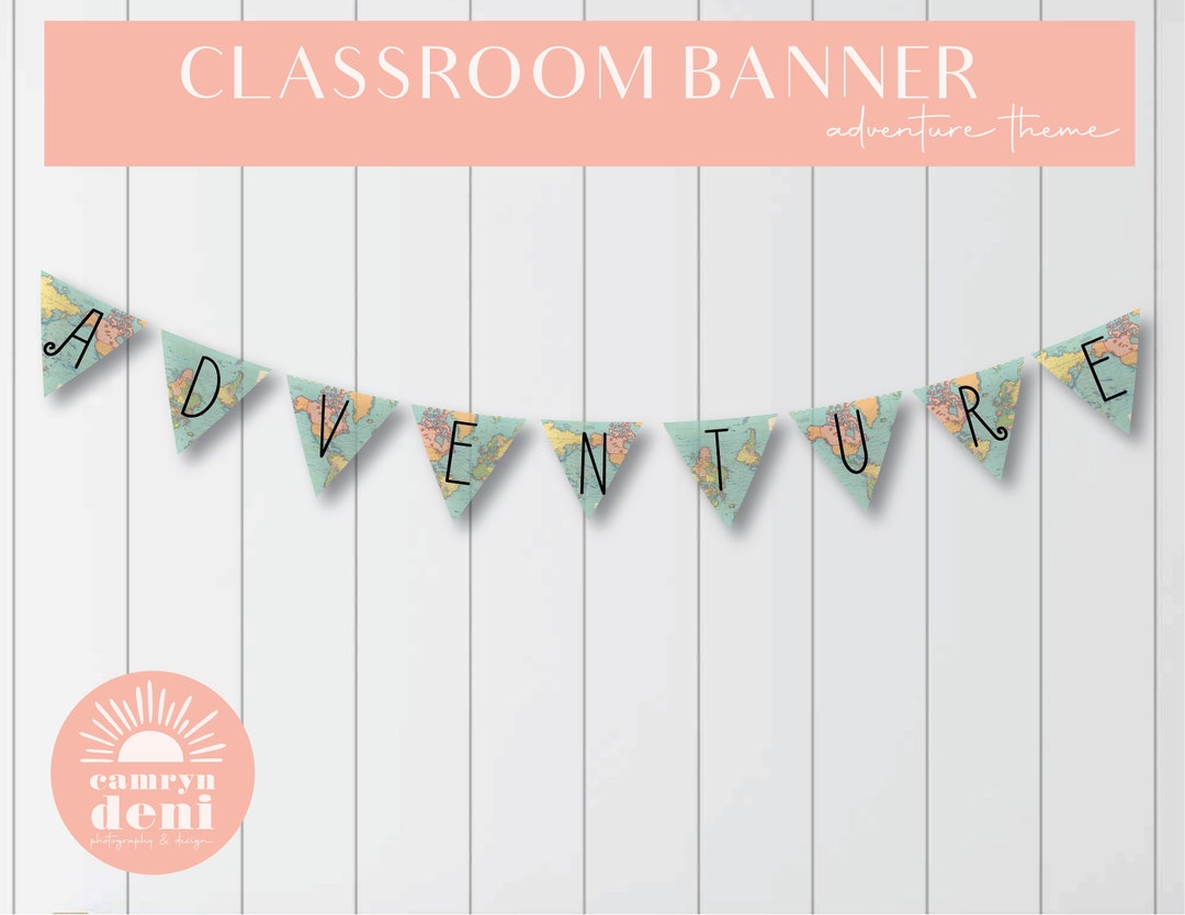 Classroom Banner- ADVENTURE - Etsy