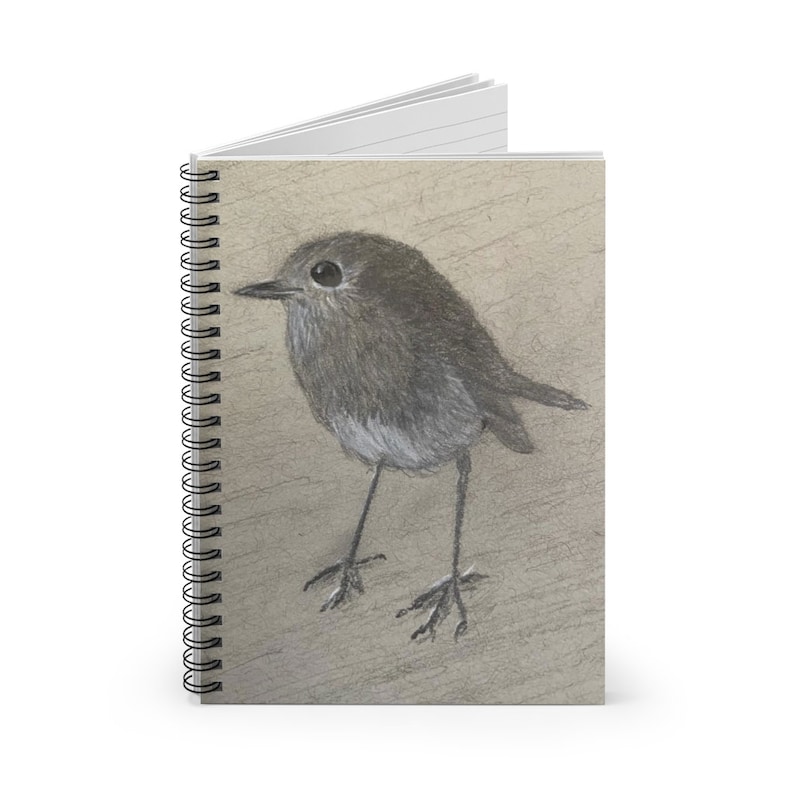 Bird Sketch Spiral Notebook - Ruled Line - Etsy