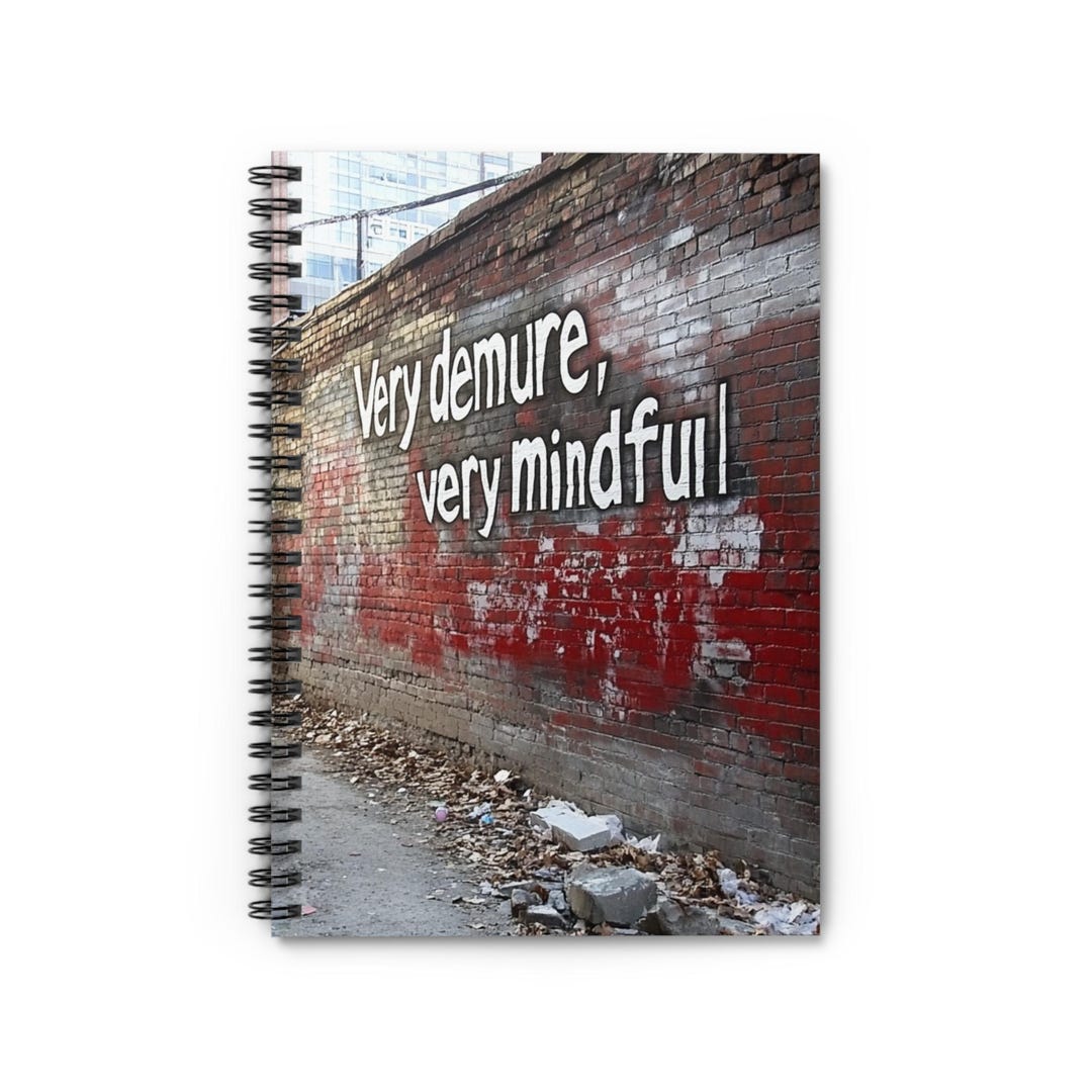 Very Demure Spiral Notebook Ruled Line - Etsy
