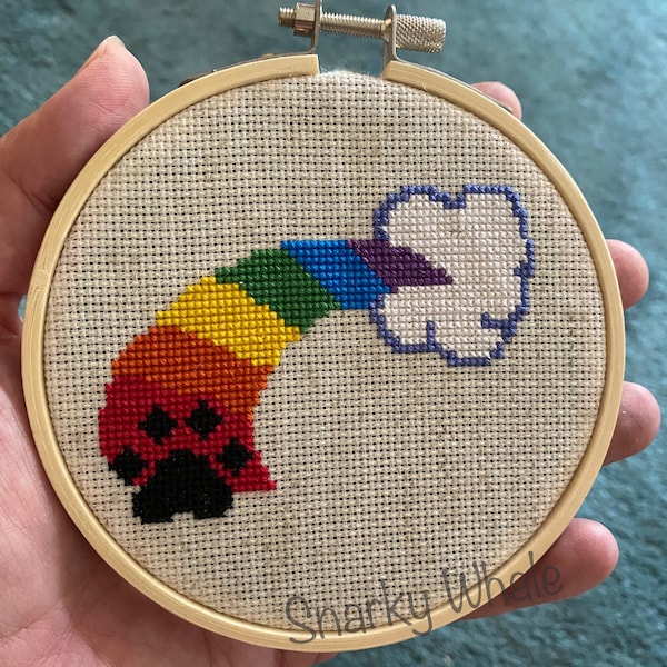 Rainbow Bridge Cross Stitch Pattern - Etsy