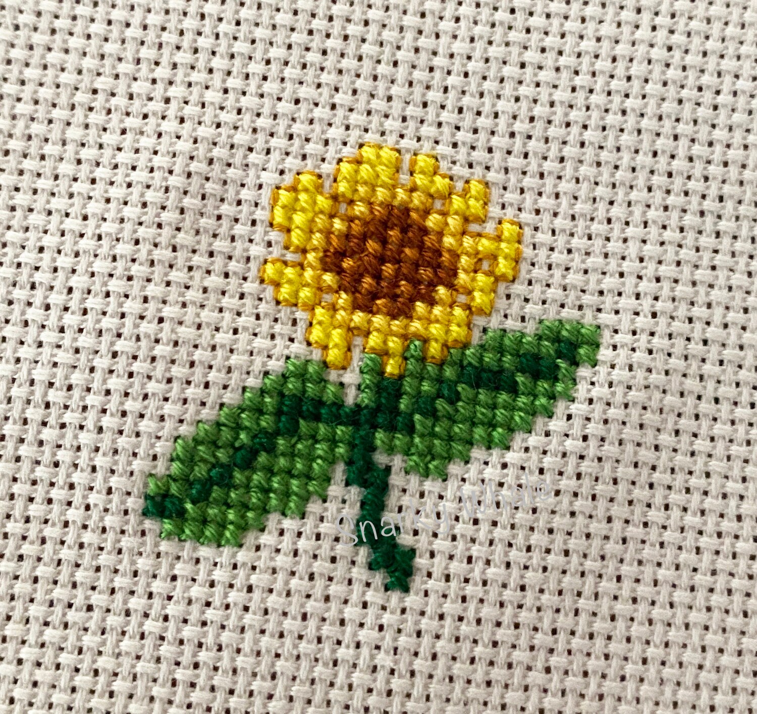 Mini Sunflower Cross Stitch Pattern - Ukraine Symbol, Floral Pattern ...