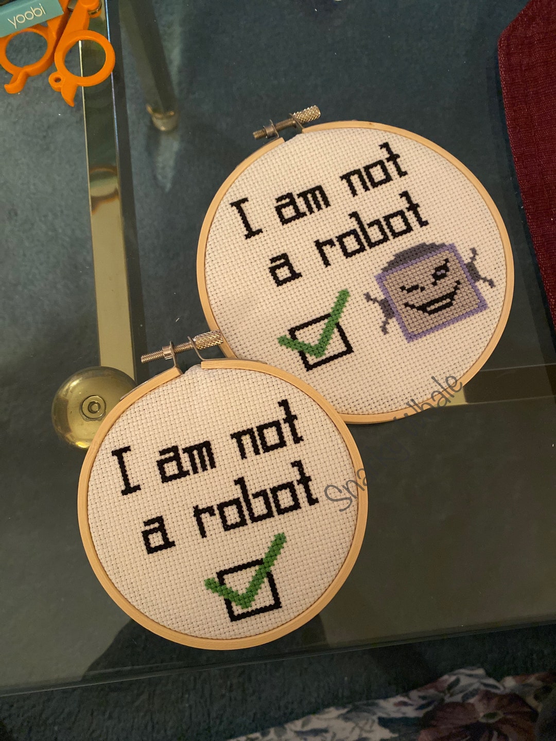 I Am Not a Robot Cross Stitch Patterns - Combo Listing, AI Pattern, Robot Pattern, Captcha ...