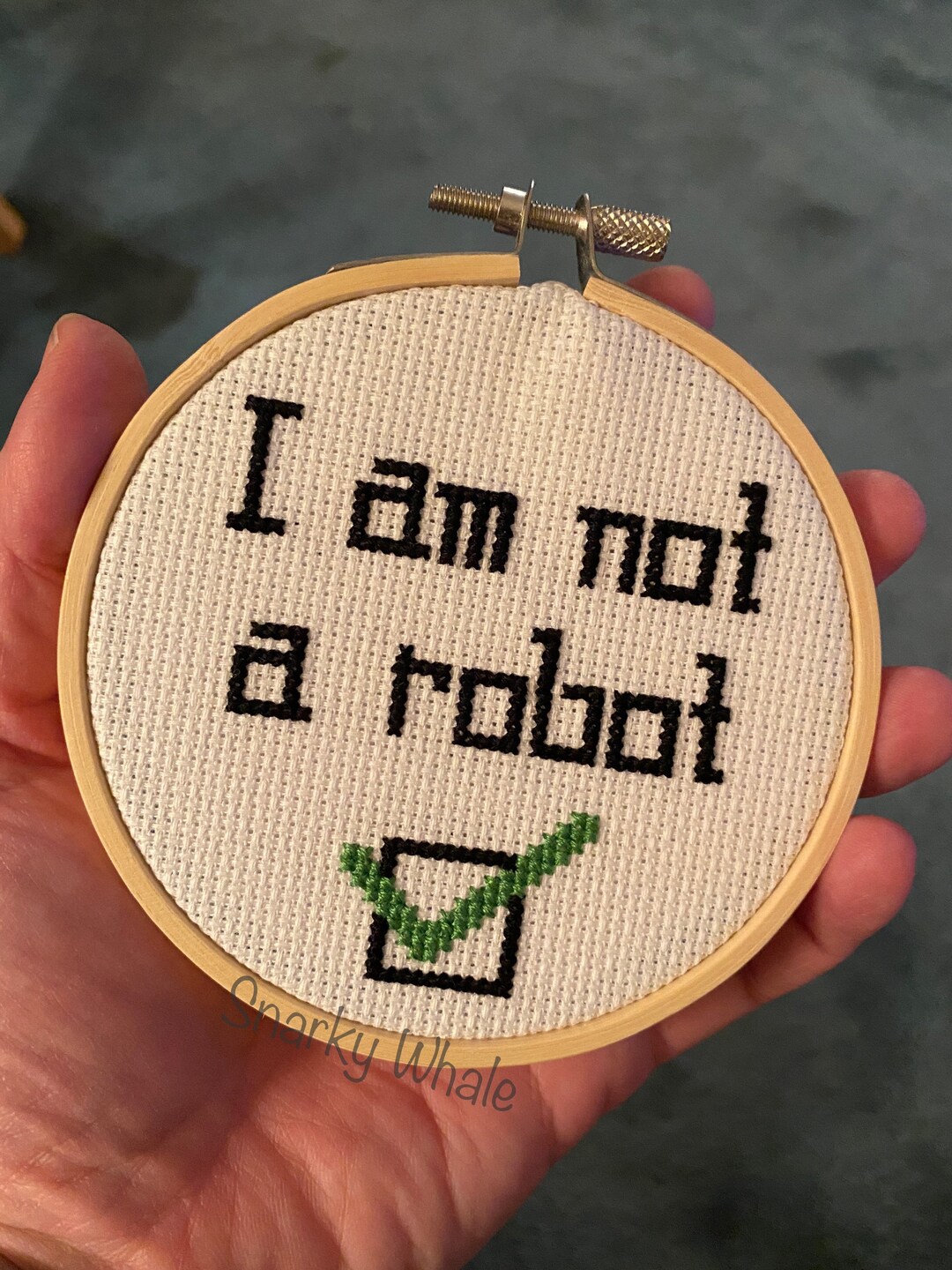 I Am Not a Robot Cross Stitch Pattern - AI Pattern, Robot Pattern ...