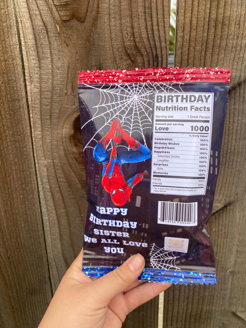 Personalized Party Chip Bags | Custom Theme Favors - Etsy