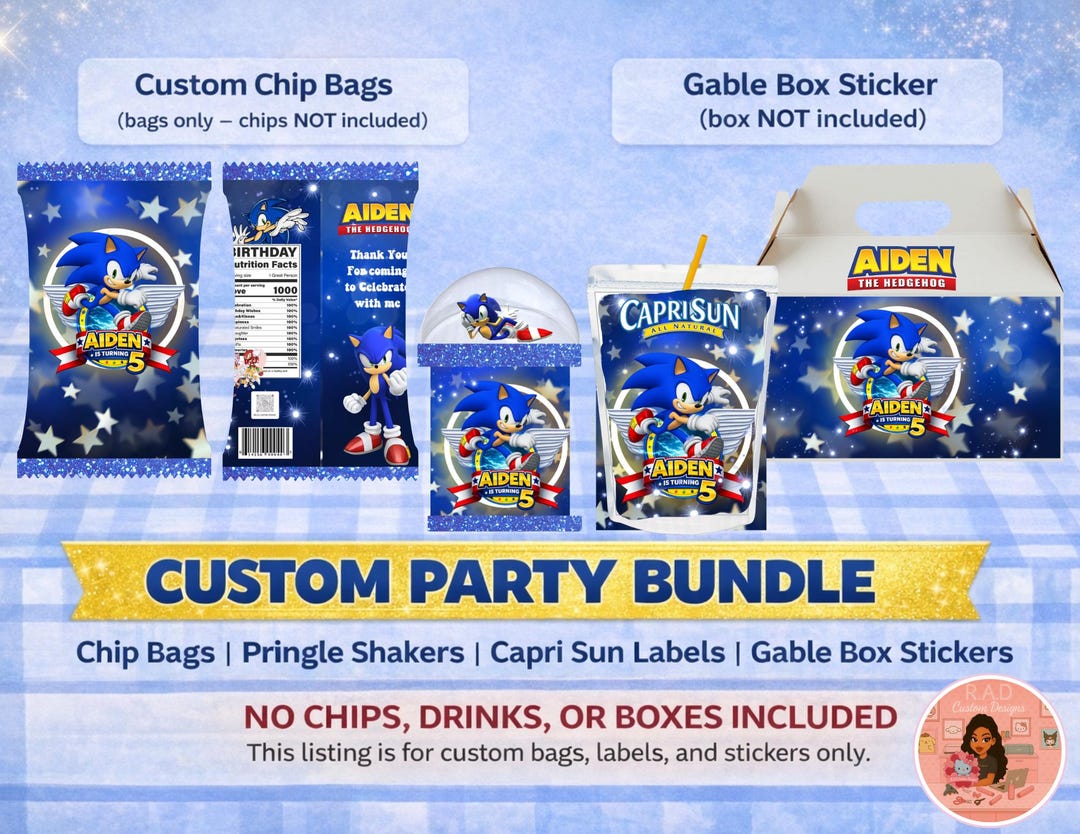 Custom Party Bundle - Etsy