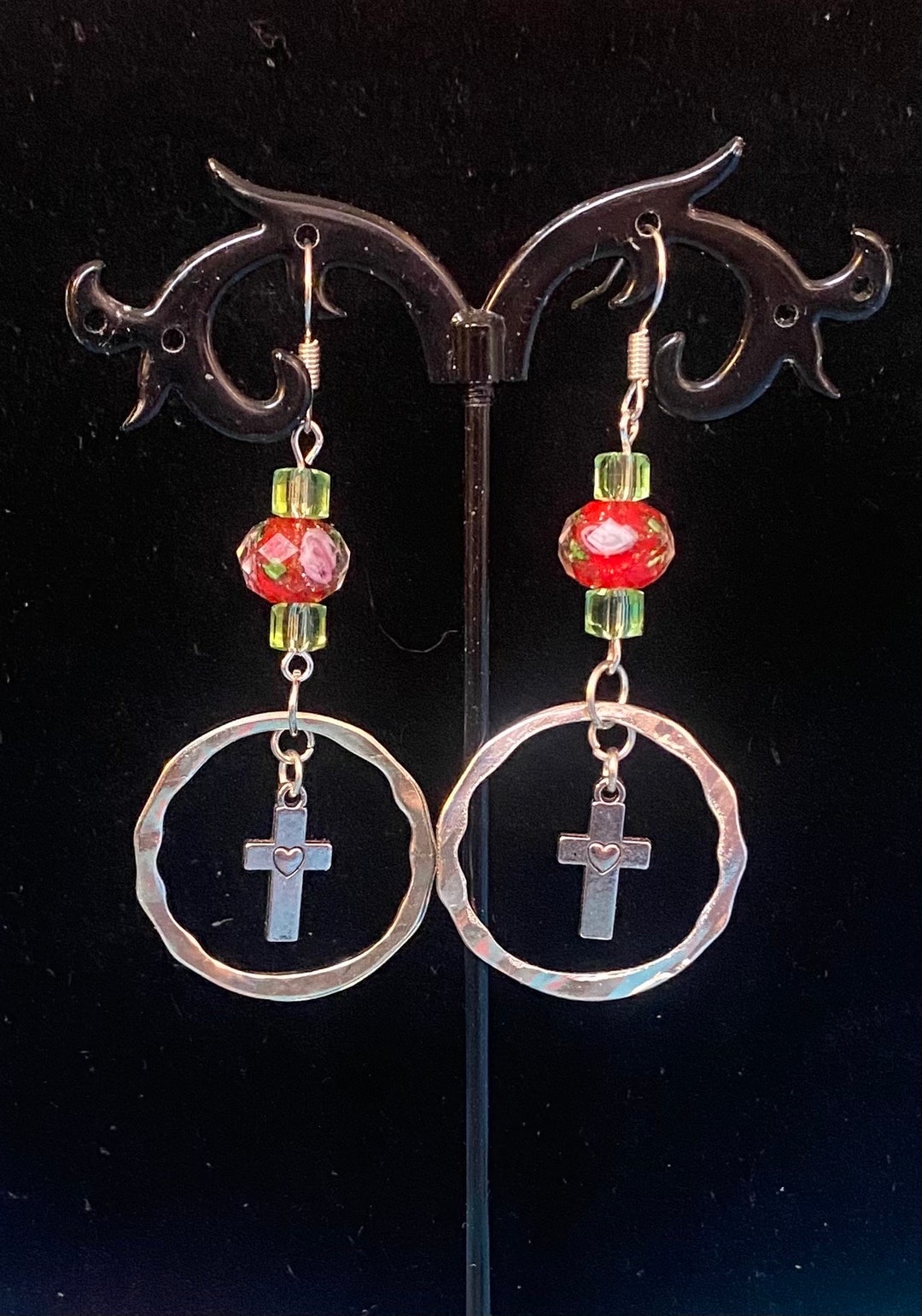 Circled Cross - Etsy