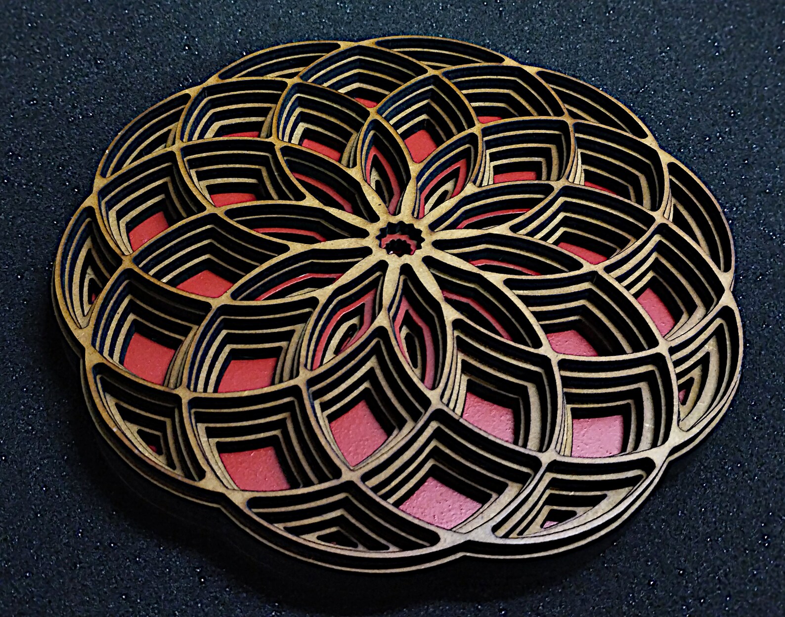 5 Layers Mandala. Dxf Svg Dxf Laser Cut Template, Cut Your Multilayer ...