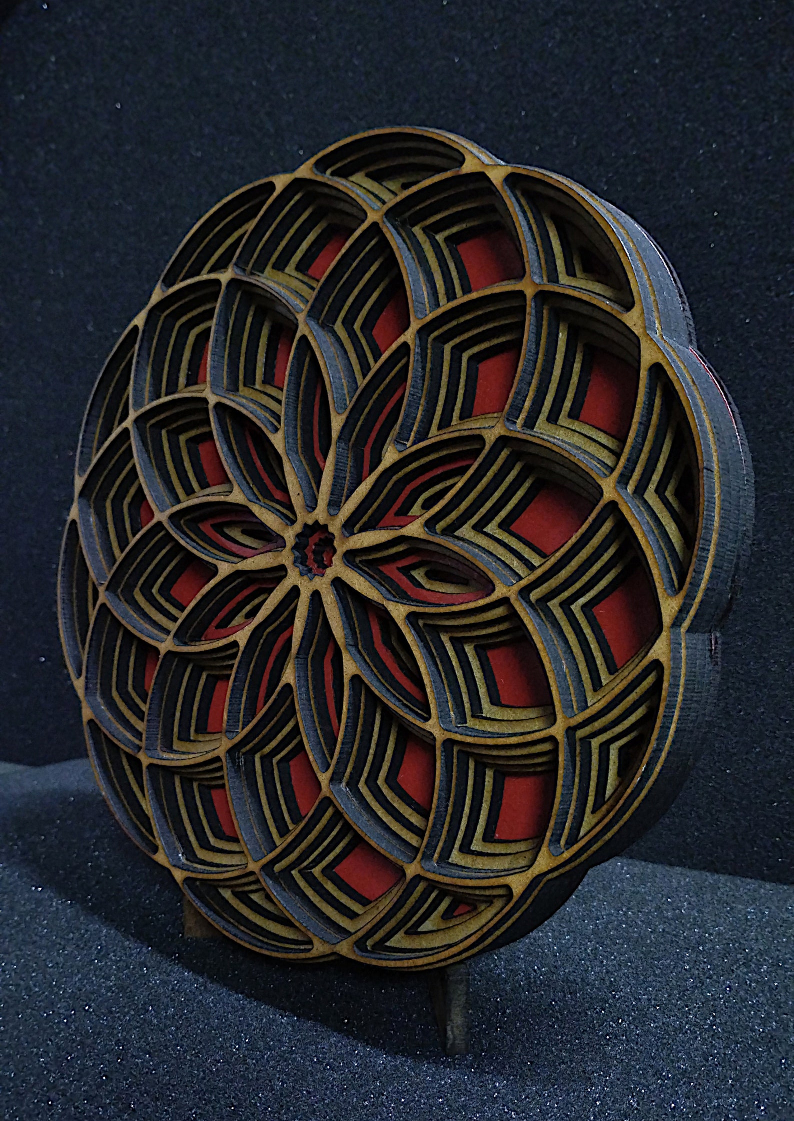 5 Layers Mandala. Dxf Svg Dxf Laser Cut Template, Cut Your Multilayer ...