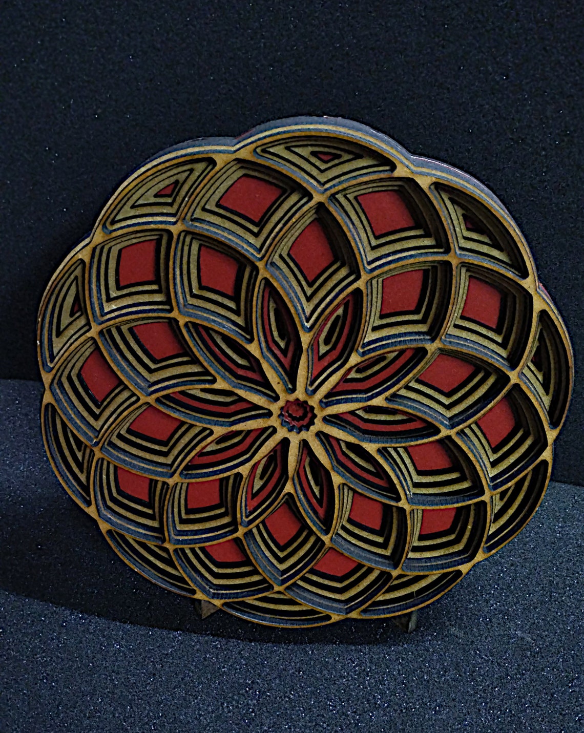 5 Layers Mandala. Dxf Svg Dxf Laser Cut Template, Cut Your Multilayer ...