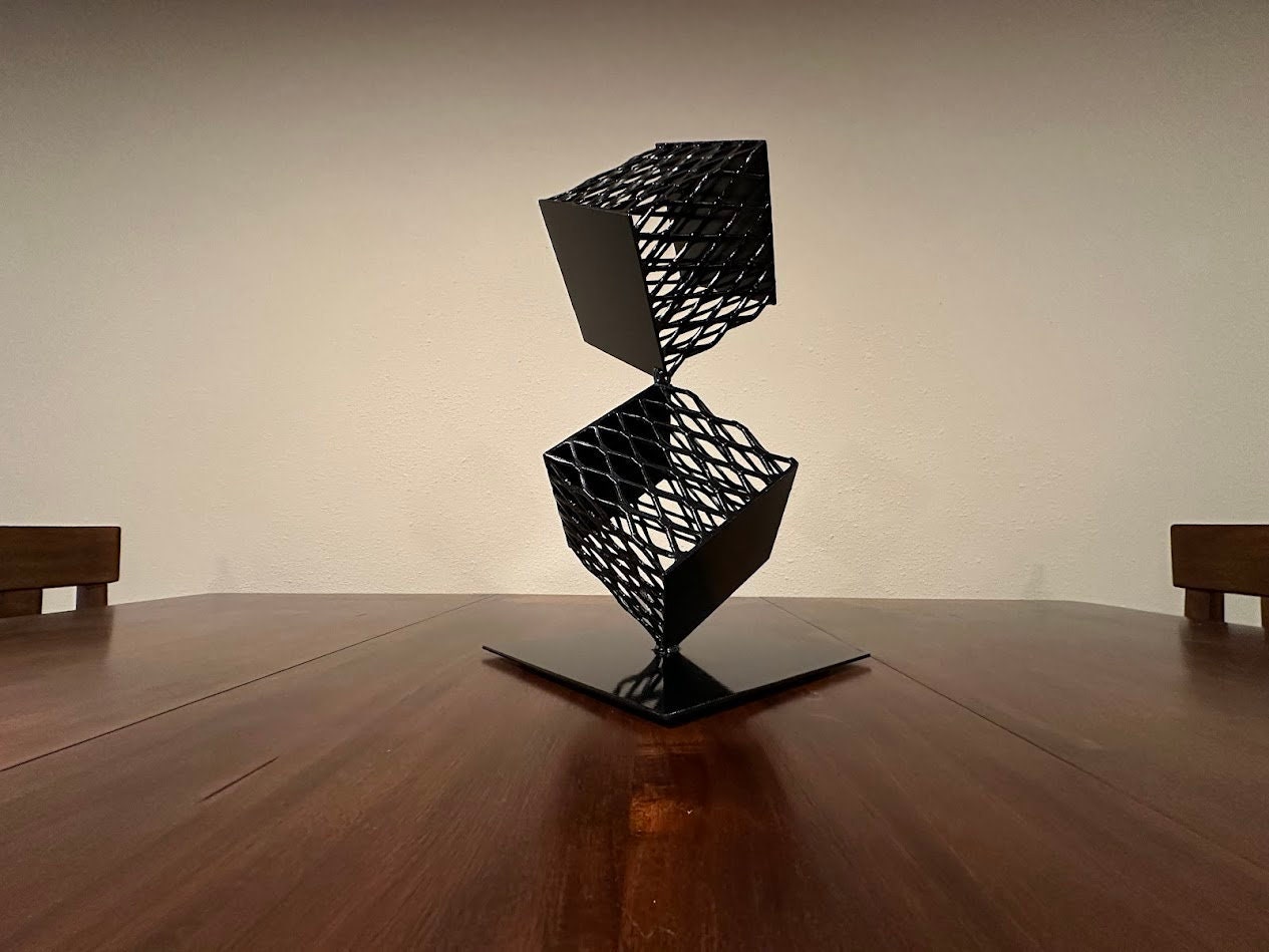 Modern Abstract Metal Sculpture Contemporary Art Piece for Home Decor ...