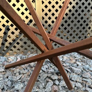 Rustic Metal Abstract Sculpture, Industrial Garden Art for Outdoor ...