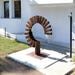 Modern Industrial Metal Sculpture Abstract Spiral Art Contemporary Yard ...