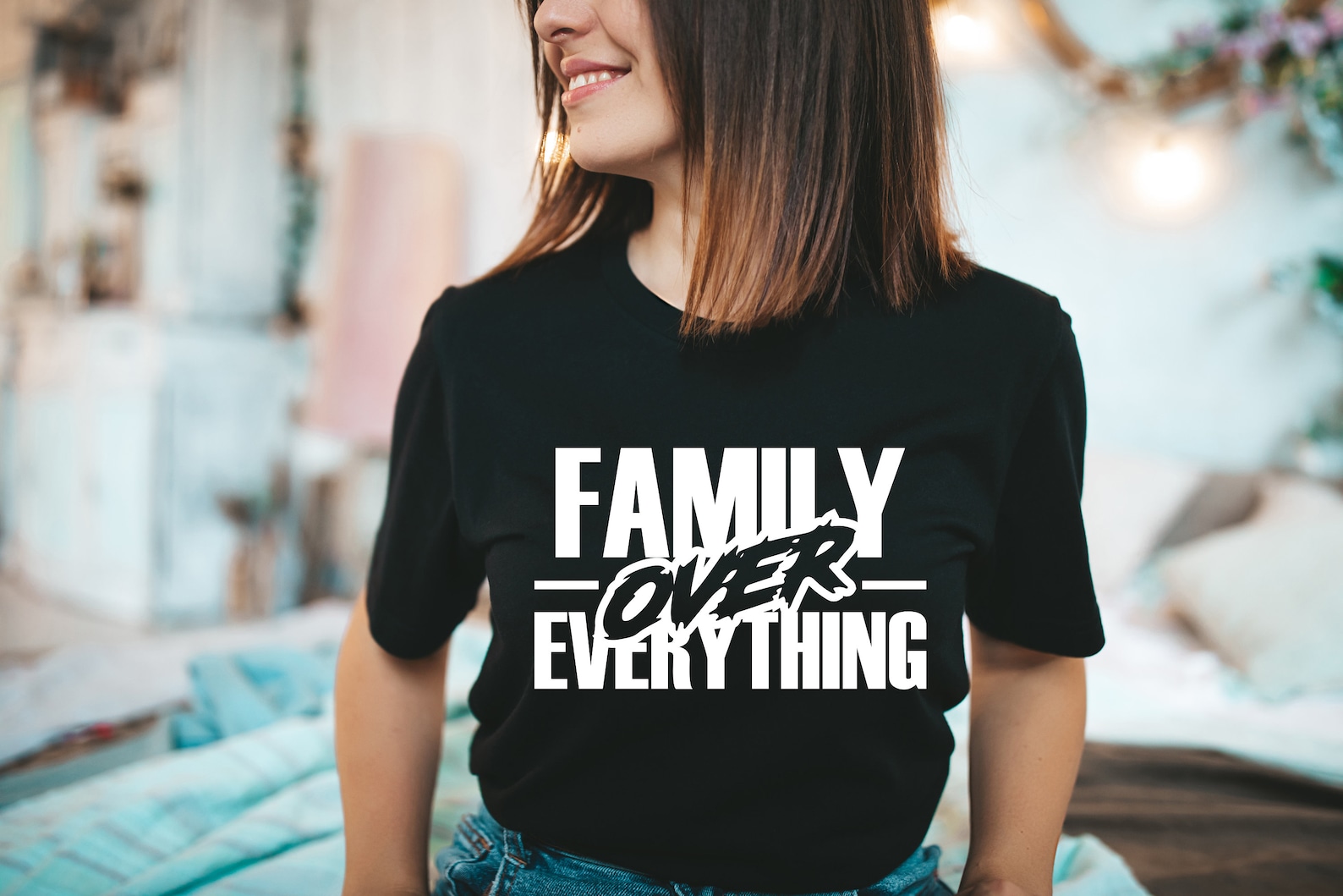 Family Over Everything Shirt Family Love Tshirt Gift for - Etsy