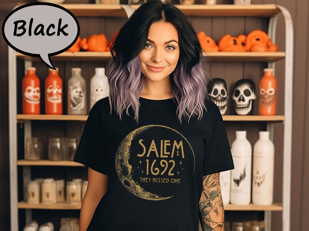 Salem 1692 They Missed One Shirt, Hallo Moon Shirt, Retro Salem ...