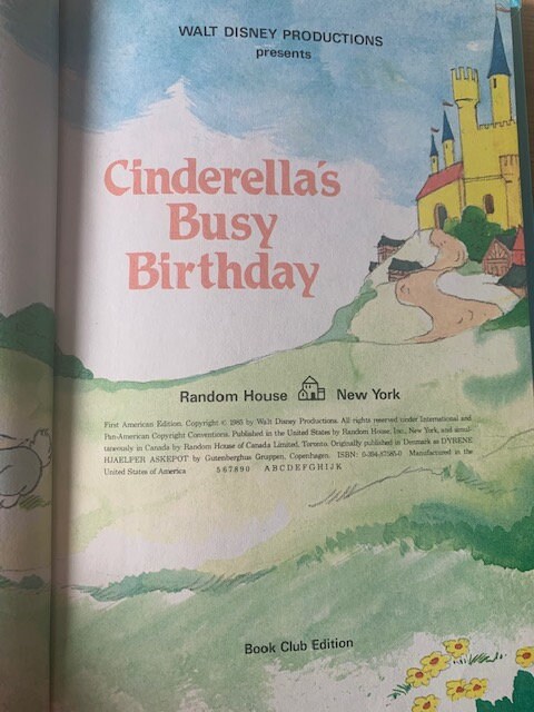 1985 Cinderella's Busy Birthday, Disney's Wonderful World of Reading ...