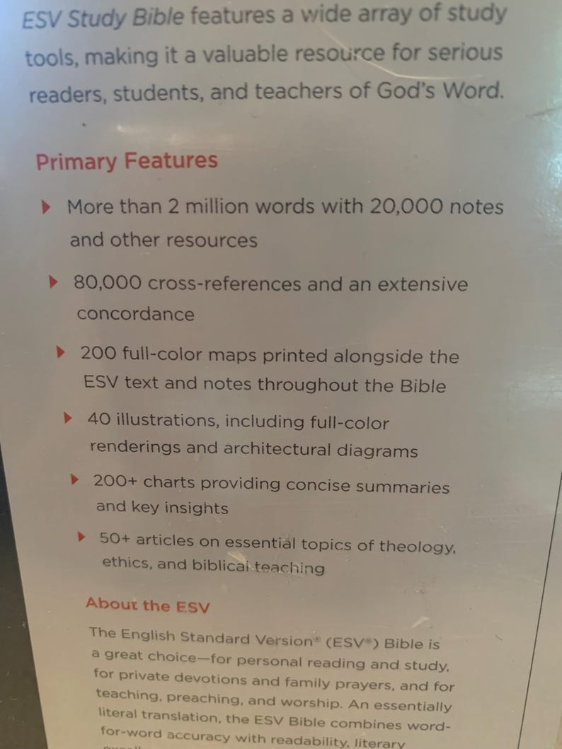 2000s ESV Study Bible, English Standard Version, Incl. Notes ...